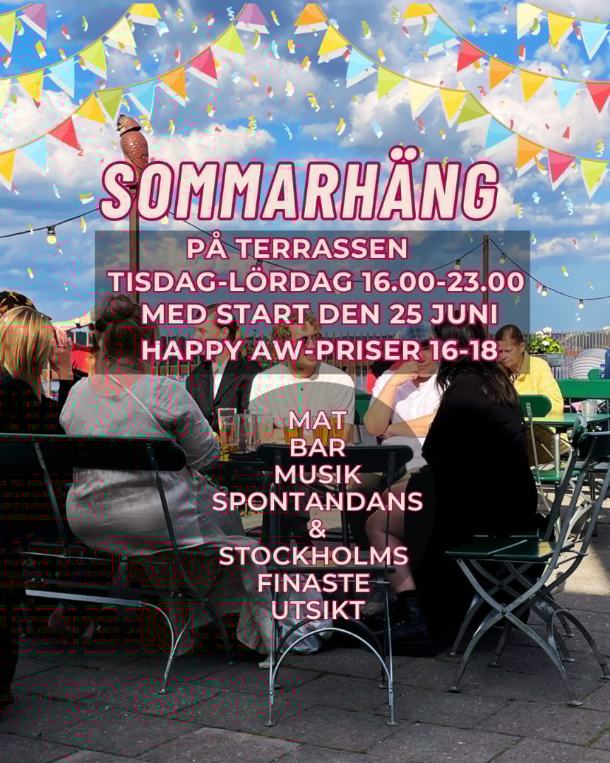 Premiär för sommarhäng på Ersta Terrass – Thatsup