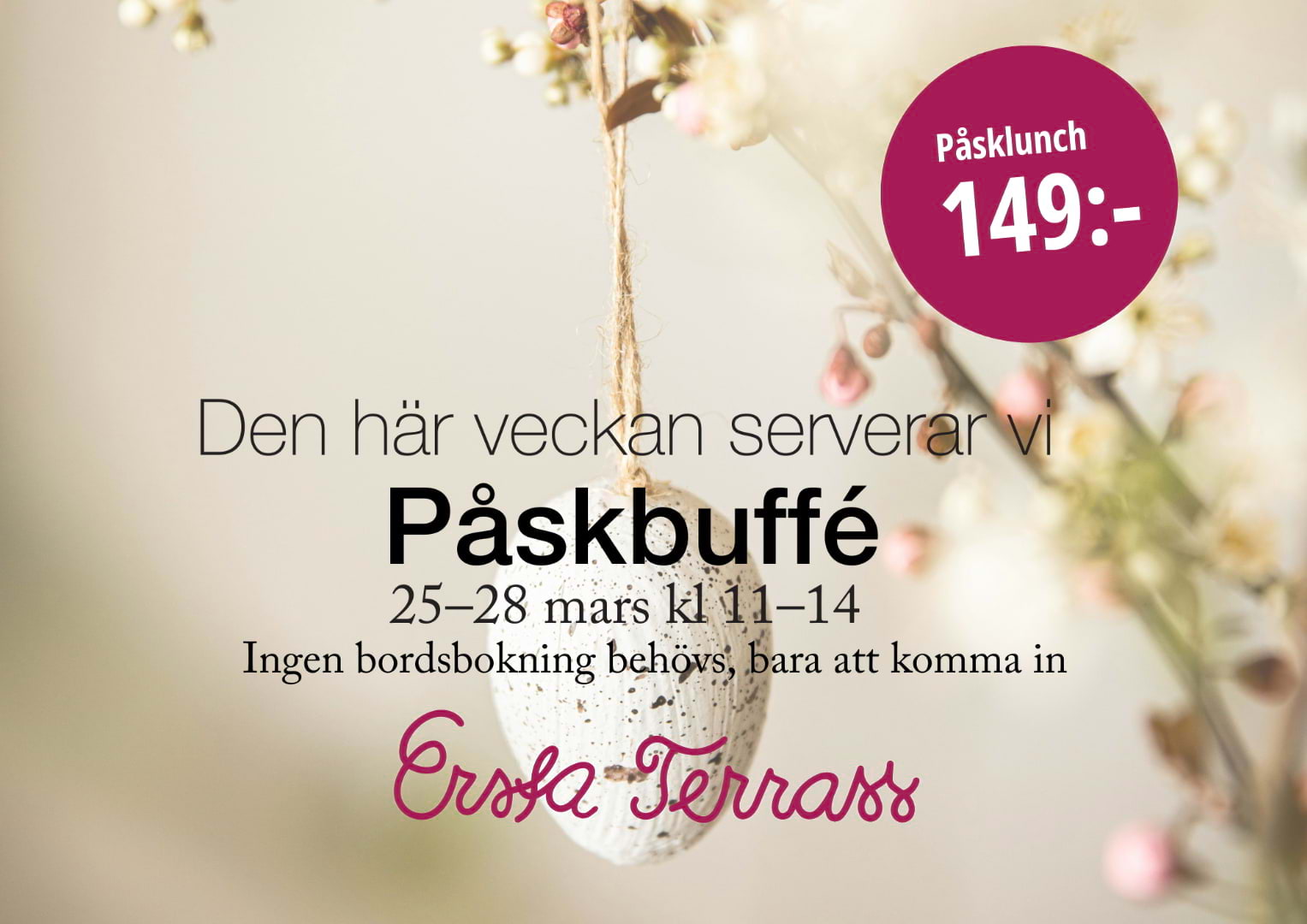 Påsklunch på Ersta Terrass – Thatsup
