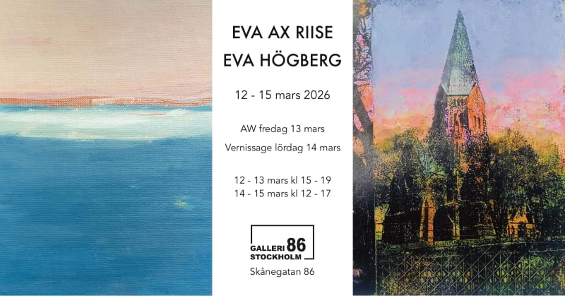 Konstutställning med Eva Ax Riise och Eva Högberg
