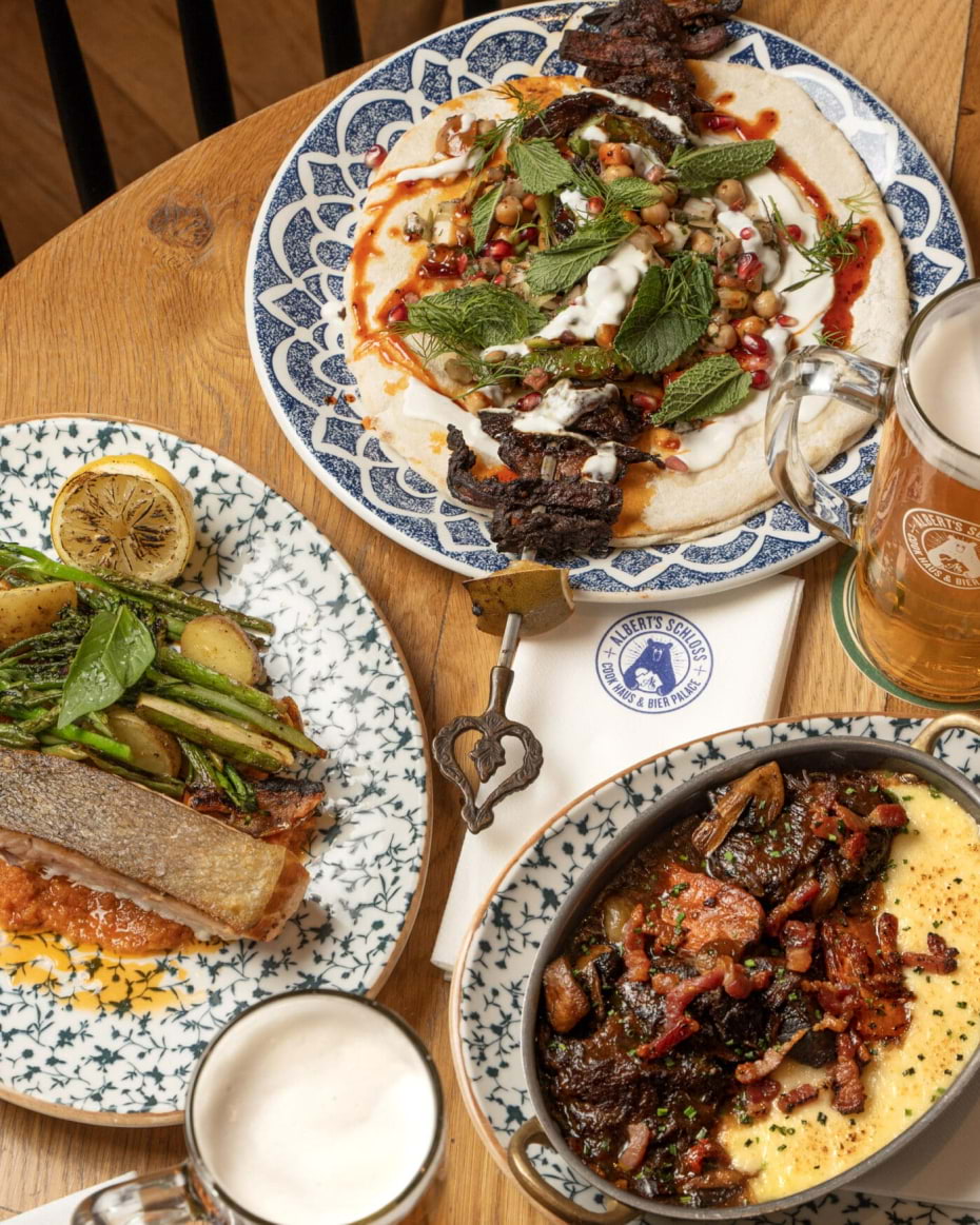 Albert's Schloss London – German restaurant, Beer bar – Soho, London
